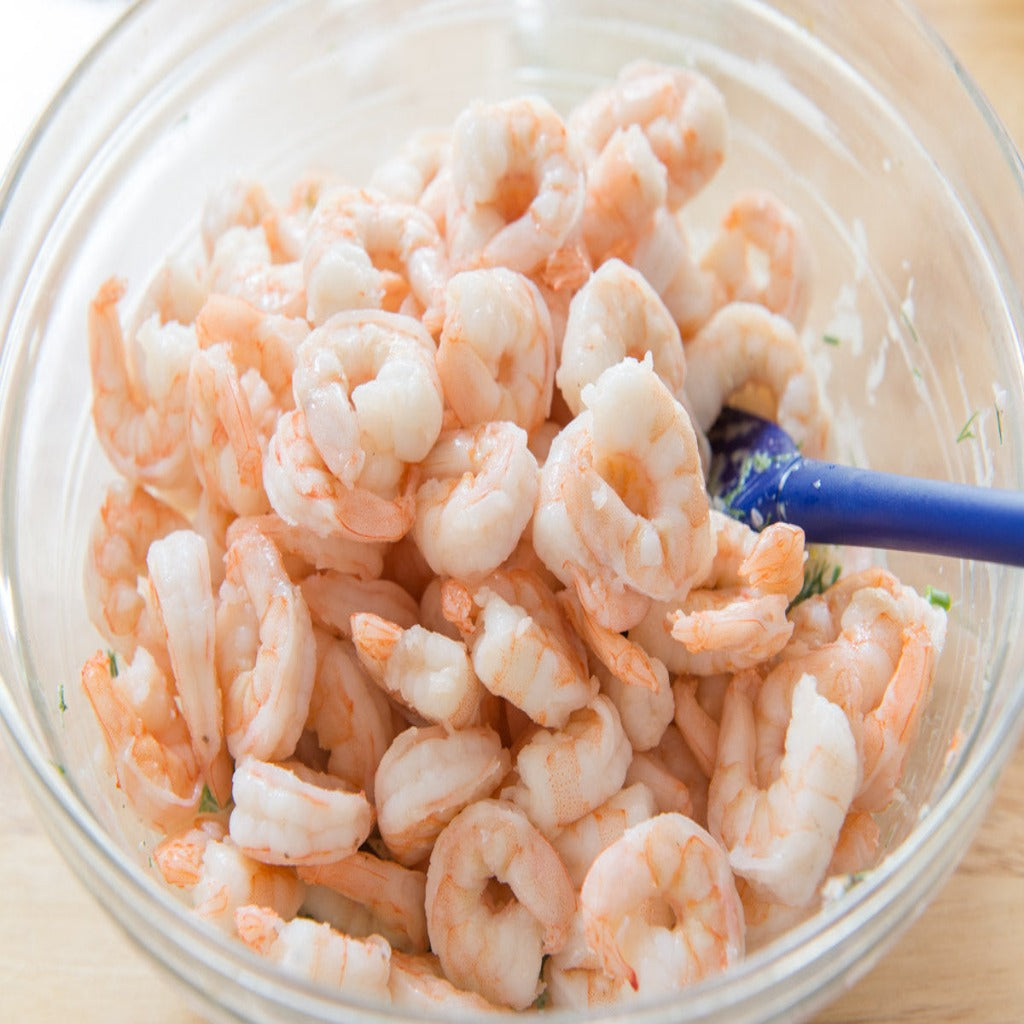 Frozen Cooked Shrimp Salad 125/75 - True North Seafood